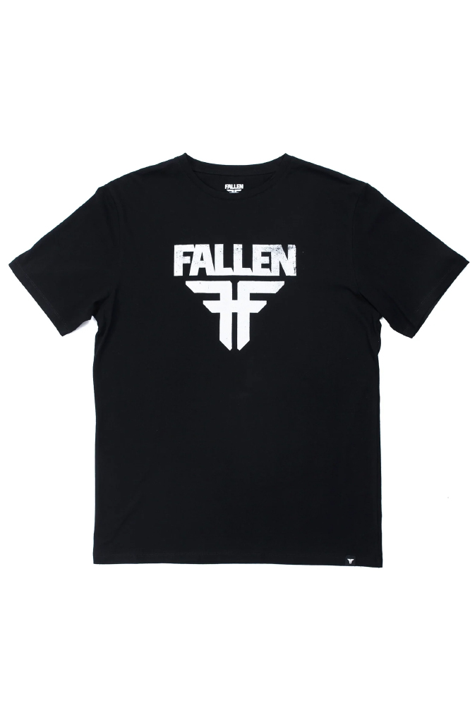 FALLEN Insignia Tee Black White | T Shirts | Apparel | MDCN Distribution