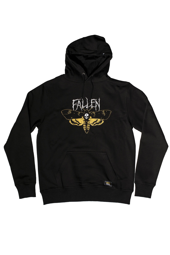 FALLEN Moth Hoodie Black | Sweater | Apparel | MDCN Distribution