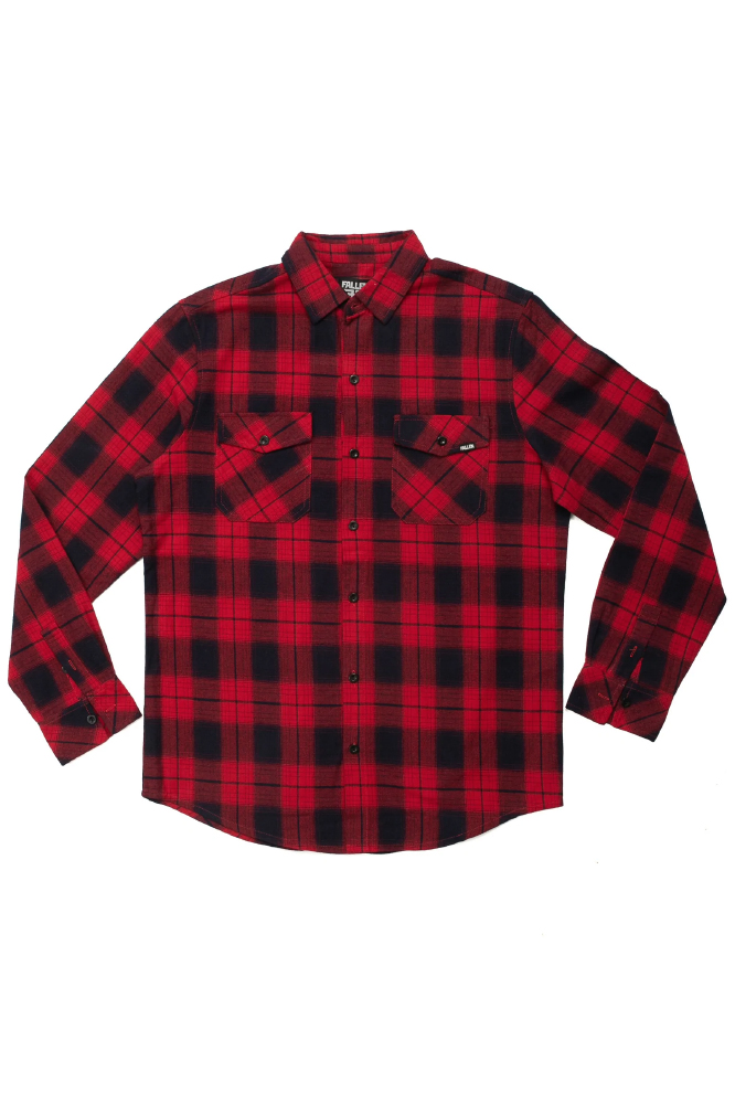 Fallen Light Flannel Red Black | Shirts | Apparel | MDCN Distribution